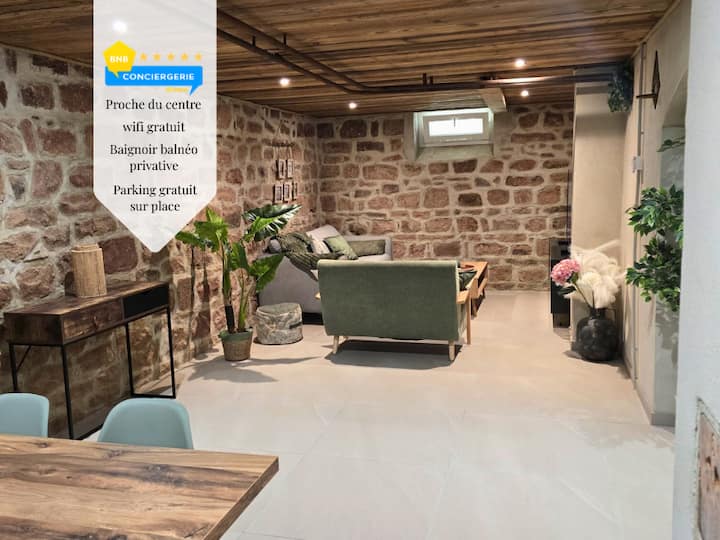 La Cav'o Bulles/ Baignoire Balnéo Privative - Obernai