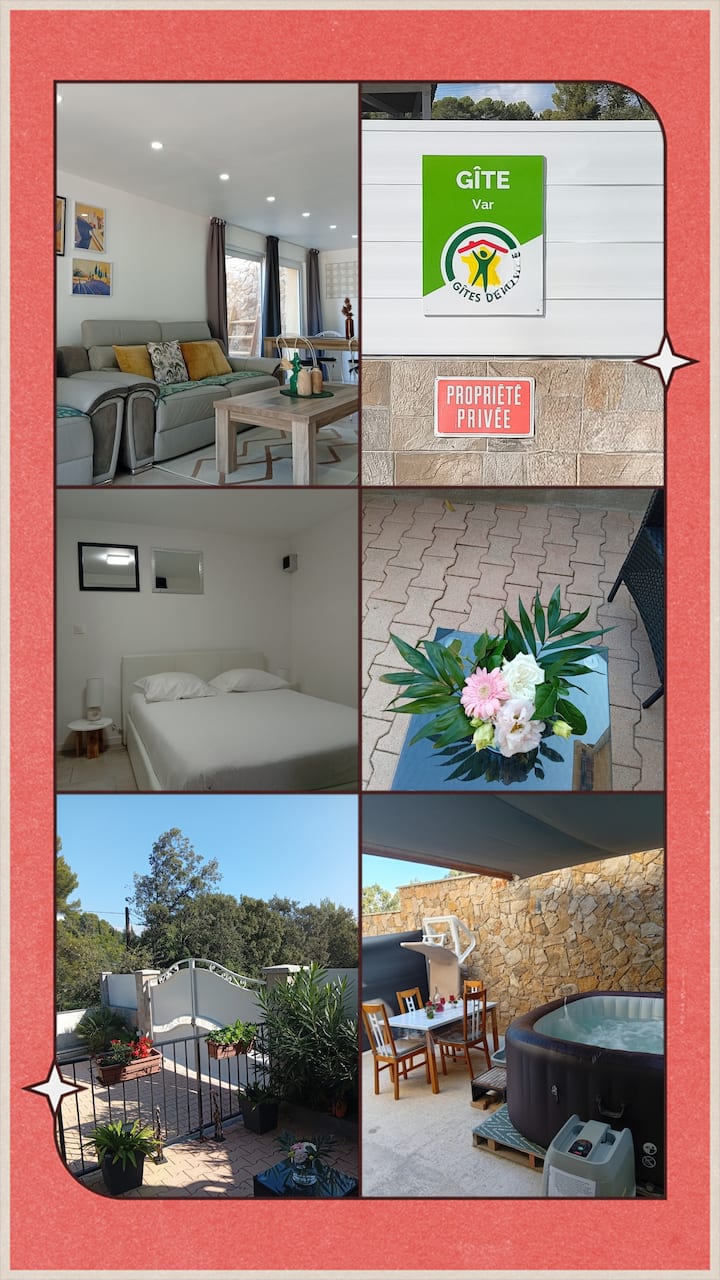 Gîte Ndame -Aldiana
Classé 3etoiles*
Atout France - Draguignan