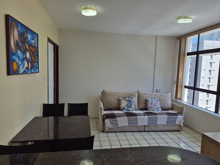 Apartamento A 3 Min Da Praia | Piscina E Academia. - Recife