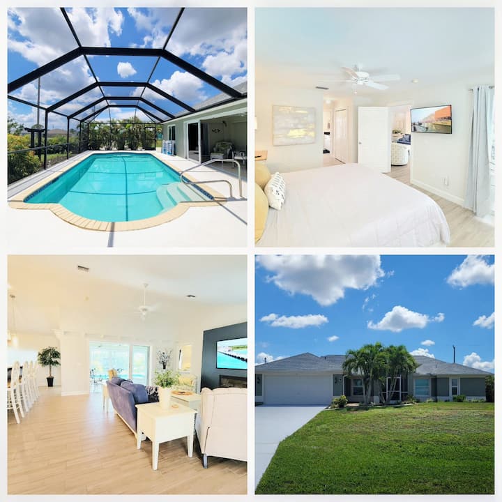 Dog Friendly 3br Home/2ba/heated Pool/garage - Cape Coral, FL