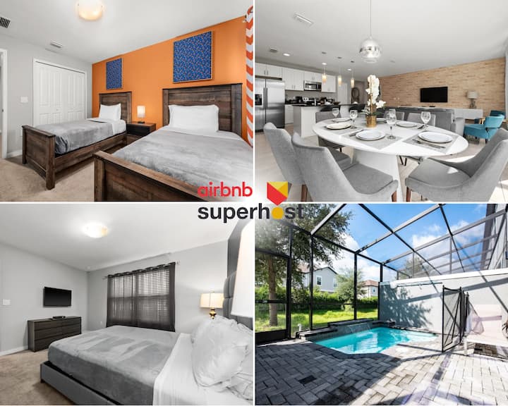 Incredible 4 Bd Home W/ Pool&bbq - Near Disney! - Kissimmee, FL