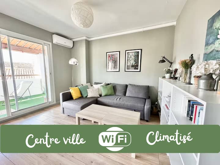 T2 Climatisé Port De Sanary - Grande Terrasse - Sanary-sur-Mer