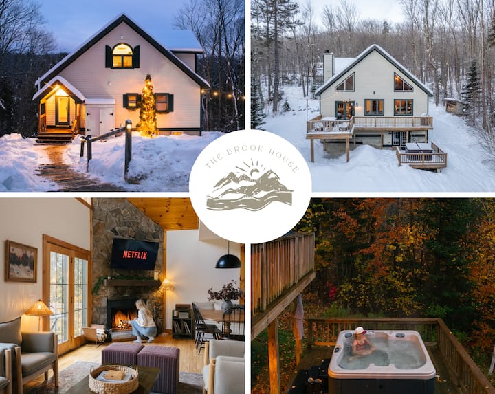 Private Brook Chalet: Hot Tub, Fire Pit, Ping Pong - Vermont