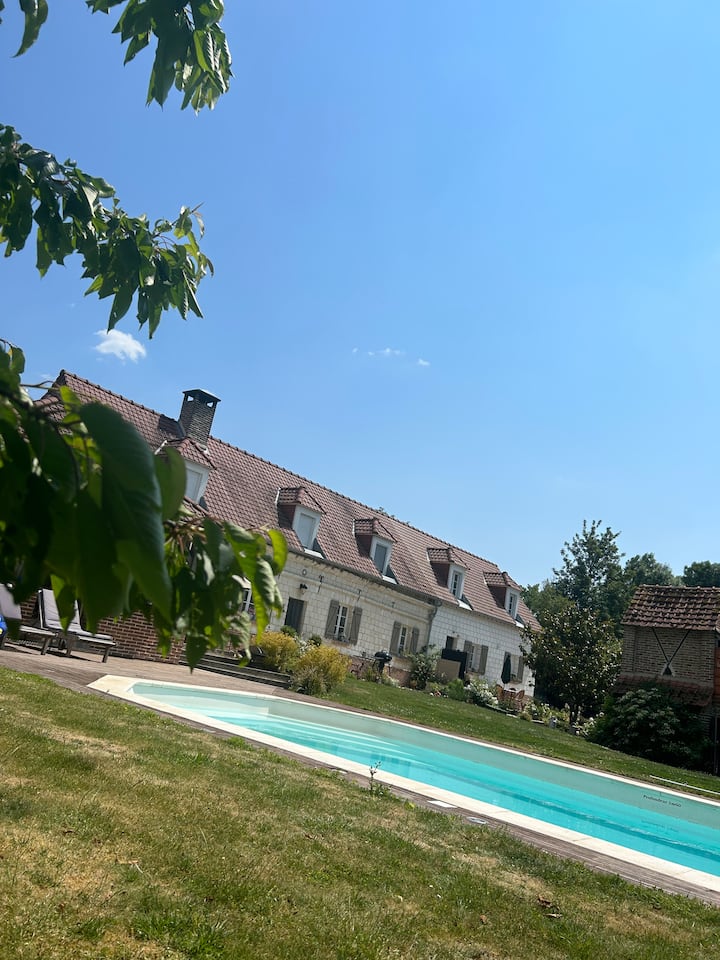 Gite De Charme Jacuzzi Piscine Sauna Pêche - Somme