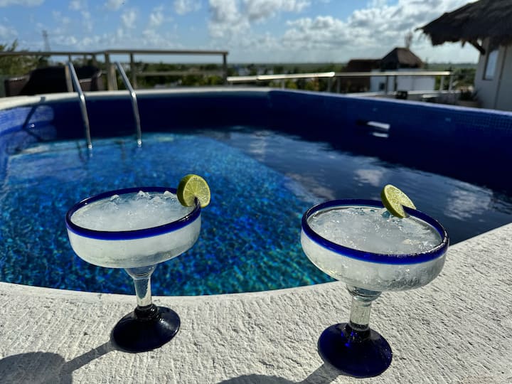 Beautiful And Cozy Room With Ocean View - Puerto Morelos