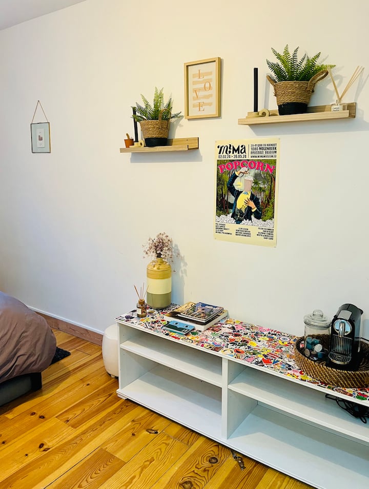 Ixelles : Own Entrance Bedroom With Bathroom - Brussels