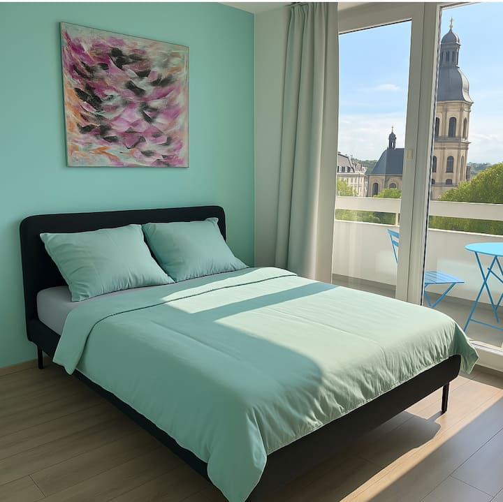 City Apartment With Balcony 15min Airport - Offenbach