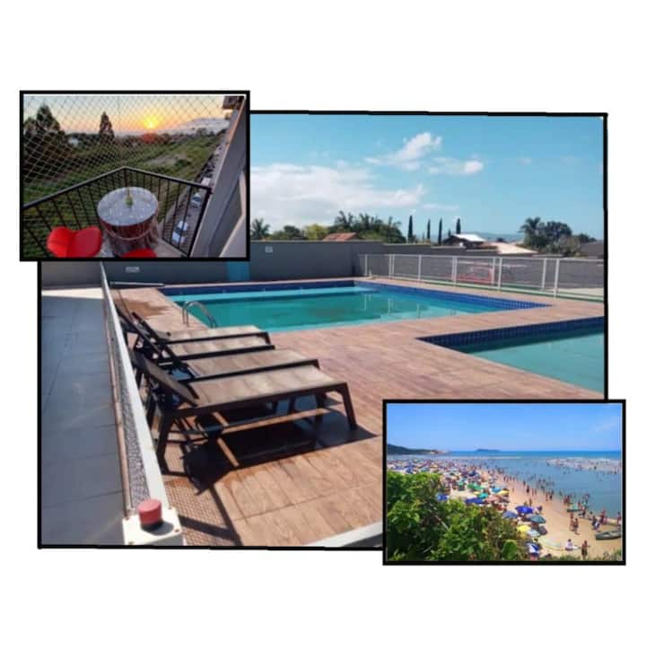 Apartamento Vista Mar Em Condomínio Fechado! - Palhoça