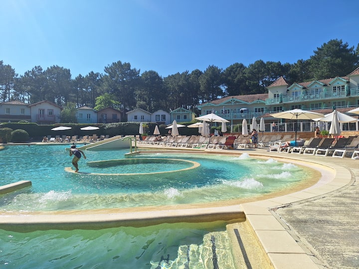 Maison Idéale En Famille Avec Piscine Chauffée - Lacanau