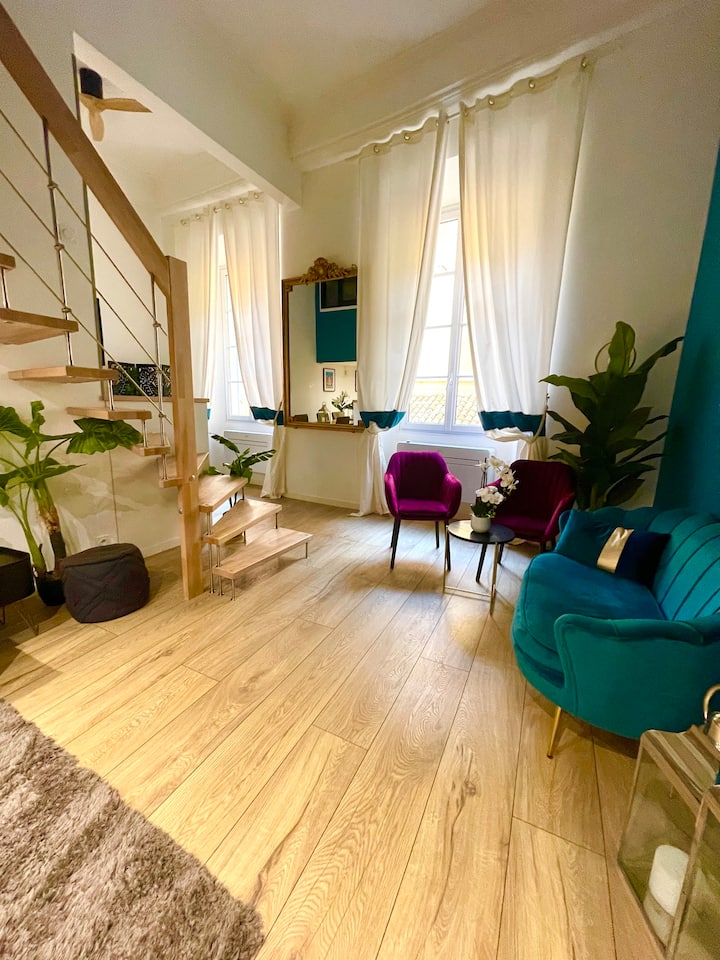 Charming Spacious Duplex Vieux Nice, 6 People - La Trinité