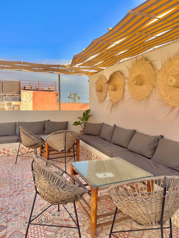 A4 Surf And Yoga Apartment With  Oceanview Terrace - Taghazout