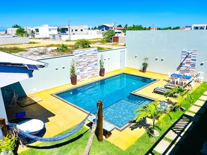 Casa Pérola Do Mar, 3/4, 350m Da Praia, Piscina - Prado