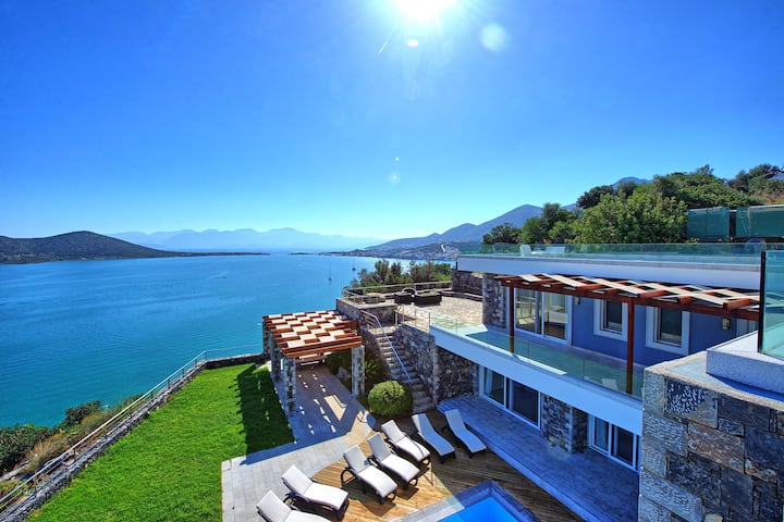 Villa Marina - Villa Avec Vue Sur La Mer Et Piscin - Agios Nikolaos