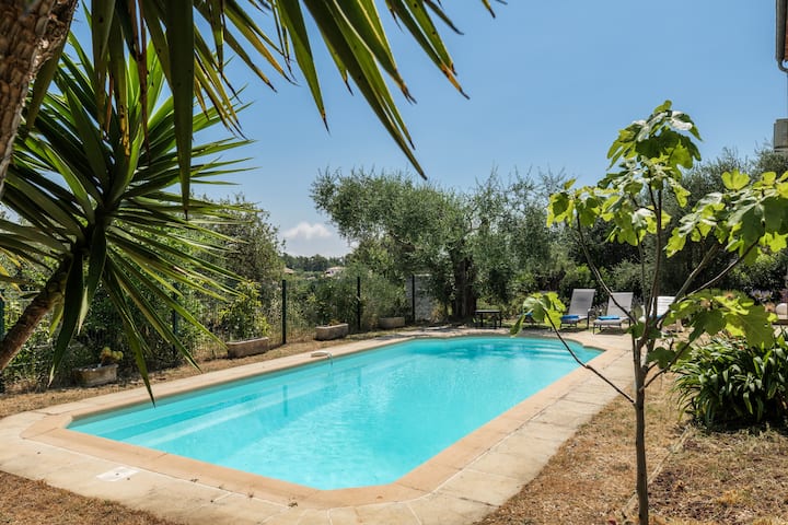 Villa Les Oliviers  Piscine Et Jardin Pour Famill - La Gaude