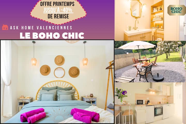 Idéal Pro/couple* Calme*jardin Privé*parking*wifi - Valenciennes