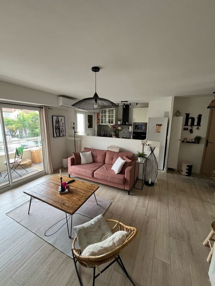 Grand Studio Climatisé Avec Terrasse Proche Centre - Cannes