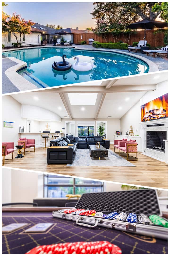 Casino Royale Dallas | Heated Pool | 4br Sleeps 16 - Urban Reserve - Dallas