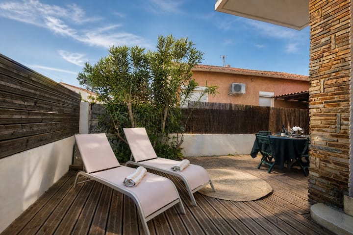 Logement Familial • 100m Plage • Jardin & Barbecue - Canet-en-Roussillon