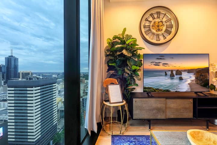 Top Mel Central Highrise City View With King Bed - Melbourne