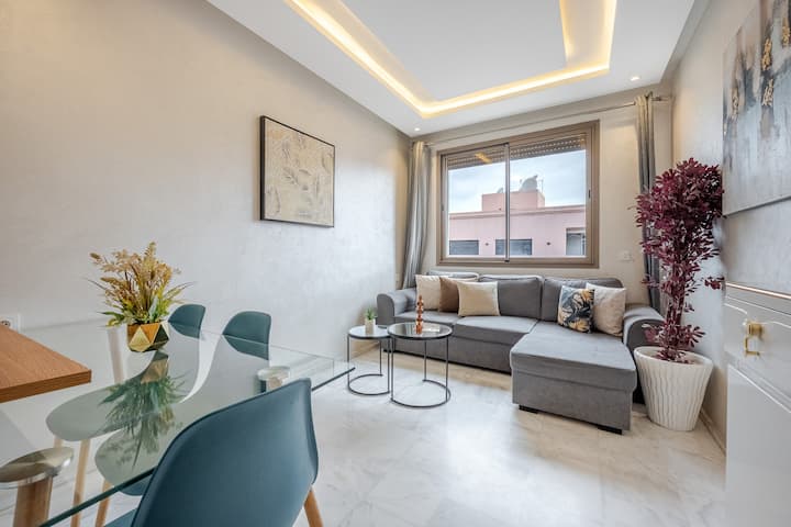 L'élégance à Guéliz – Fibre 200 Mbps & Netflix - Marrakech
