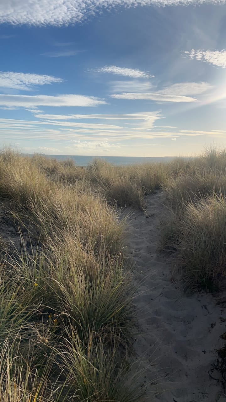 Kiwi Beachfront Bach - Moana