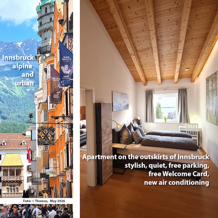 2-room Apartment, Parking Space, A/c, 2-3 People - Igls