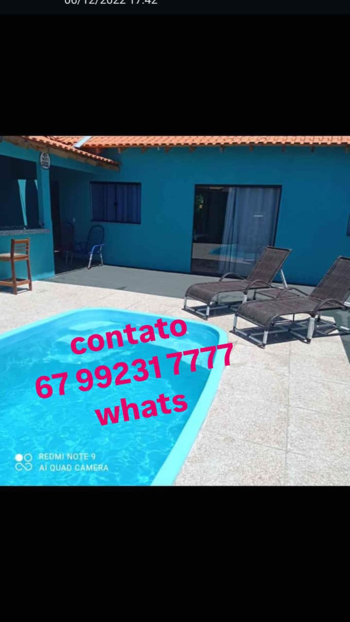 Casa 4 Quartos  Espaçosa Piscina E Churrasqueira - Bonito
