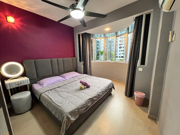Master Bedroom In Gelugor - ペナン
