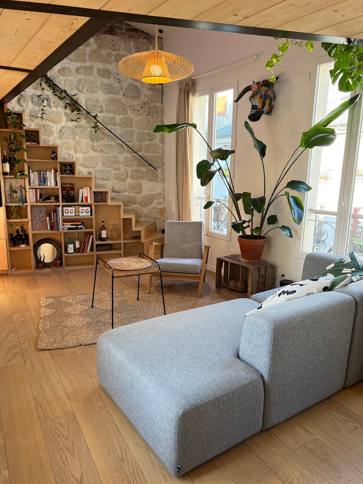 Loft Lumineux Proche Parc Des Buttes Chaumont - Paris