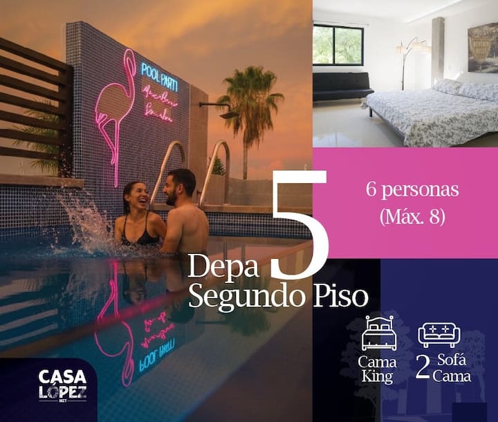 Casa Lopez Mzt / Modern Loft 5 / Rooftop Pool - Mazatlan