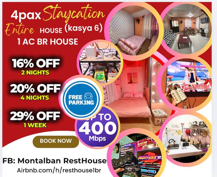 4pax 1 Ac Br 400mbps Videoke Netflix Video Games - San Mateo