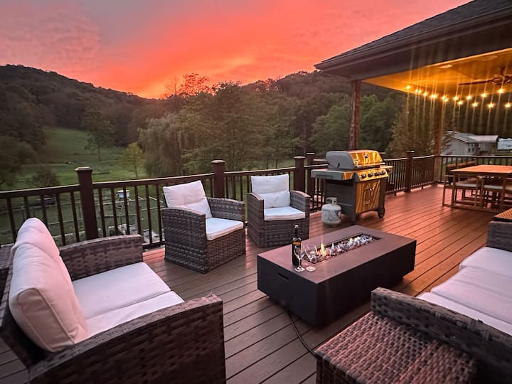 Hot Tub + Mtn Views | 6br 3ba | ~15 Min To Psu - Black Moshannon State Park, Philipsburg