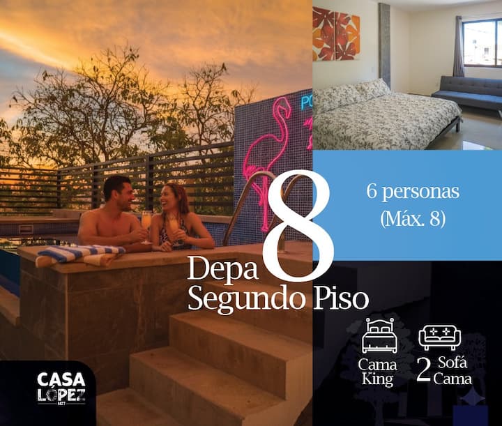 Casa Lopez Mzt / Modern Loft 8 / Rooftop Pool - Mazatlan