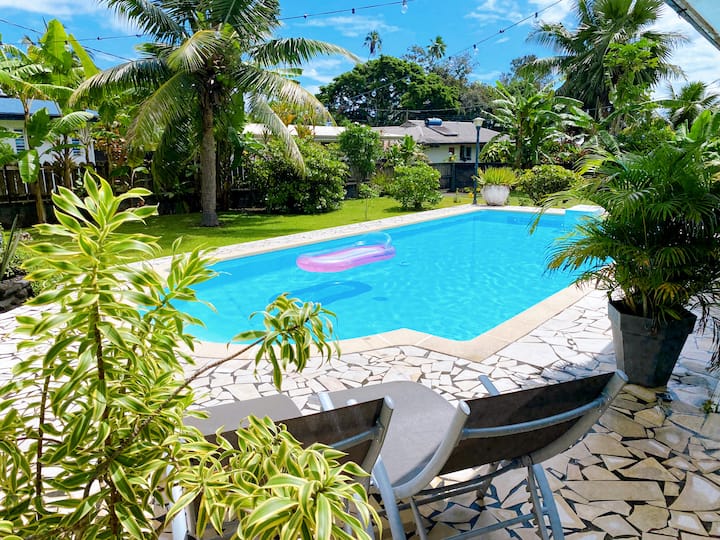 Ahitea Guest House With Private Pool And Garden - Tahiti
