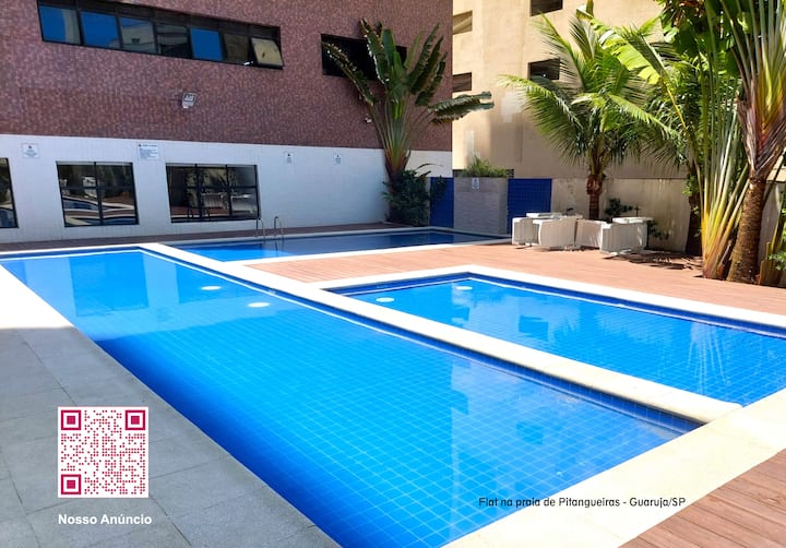 Flat Encantador Na Praia Das Pitangueiras - Guarujá