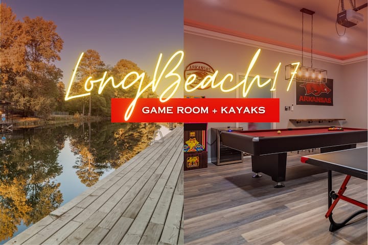 Lakefront Oasis W/ Game Room & Kayaks - Lake Hamilton, AR