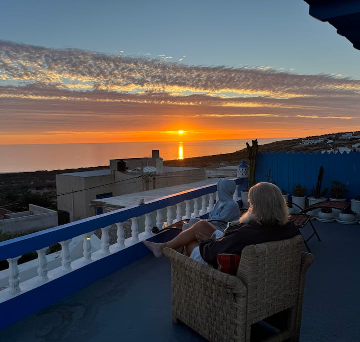 Magnifique Villa Avec La Plus Haute Vue Mer - Sidi Kaouki