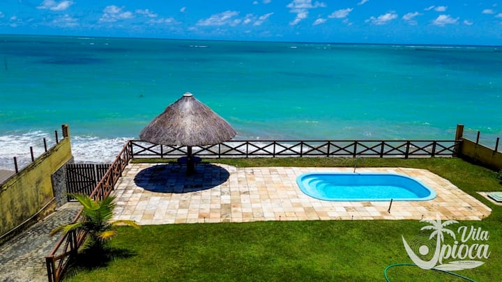 Casa Praia Vila Ipioca Beira-mar E Piscina/ Maceió - Maceió
