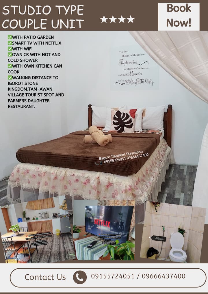 Spacious Studio Type Couple Unit - La Trinidad