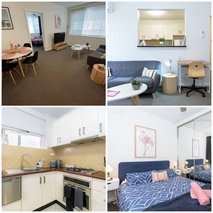 Spacious Secure Ground Level Apartment - St Kilda