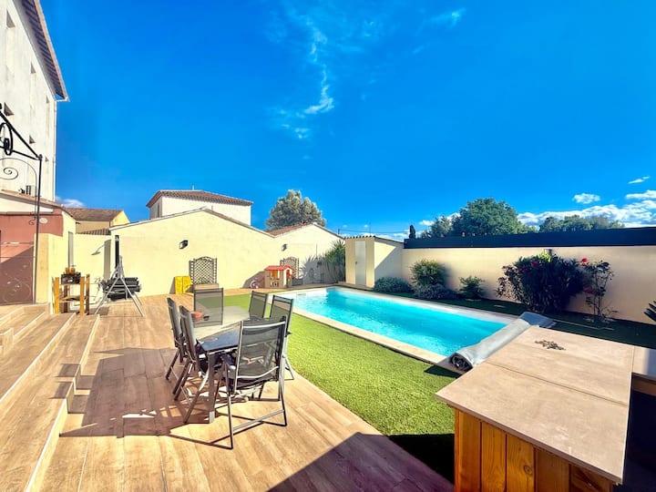 Agréable Villa Provençale Avec Piscine Privée - Marignane