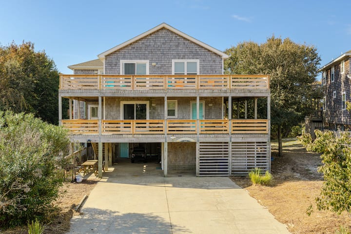 Retraite 5&nbsp;Chambres|piscine&nbsp;+&nbsp;Jacuzzi|à Pied De La Plage Et De La Ville - Duck, NC