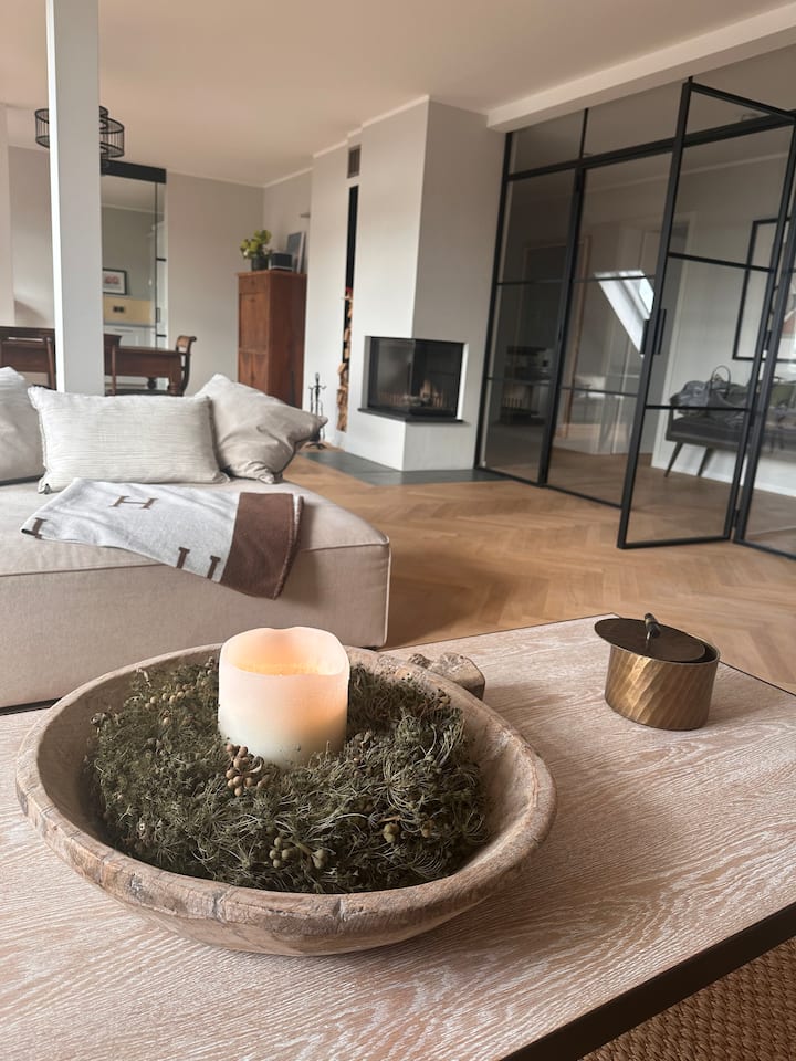 Designer Penthouse Wohnung Mit Dachterrasse&kamin - Munich