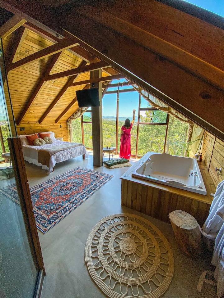 Chalés Do Tabuleiro Pousada Rural, Chalé 1 - Palhoça