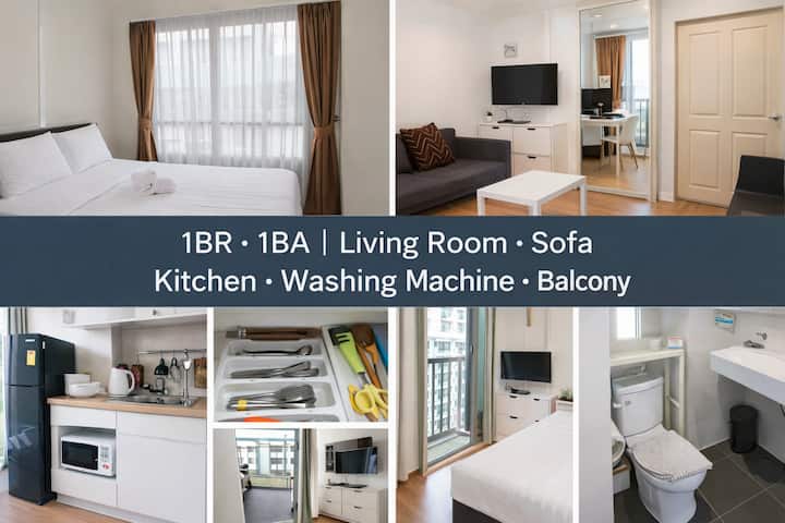 560 Cozy Condo 50m Walk To Mrt Bang Krasor(exit 2) - Bangkok
