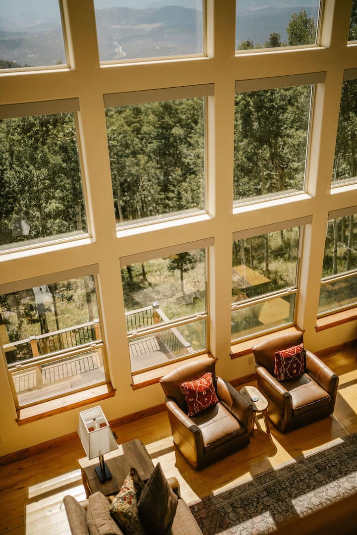 Conifer Lodge-secluded W/ Gorgeous View & Hot Tub - Staunton State Park, Pine