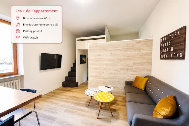 T2 Pour 4 Pers, Au Centre. Parking Privé Compris - Saint-Jory