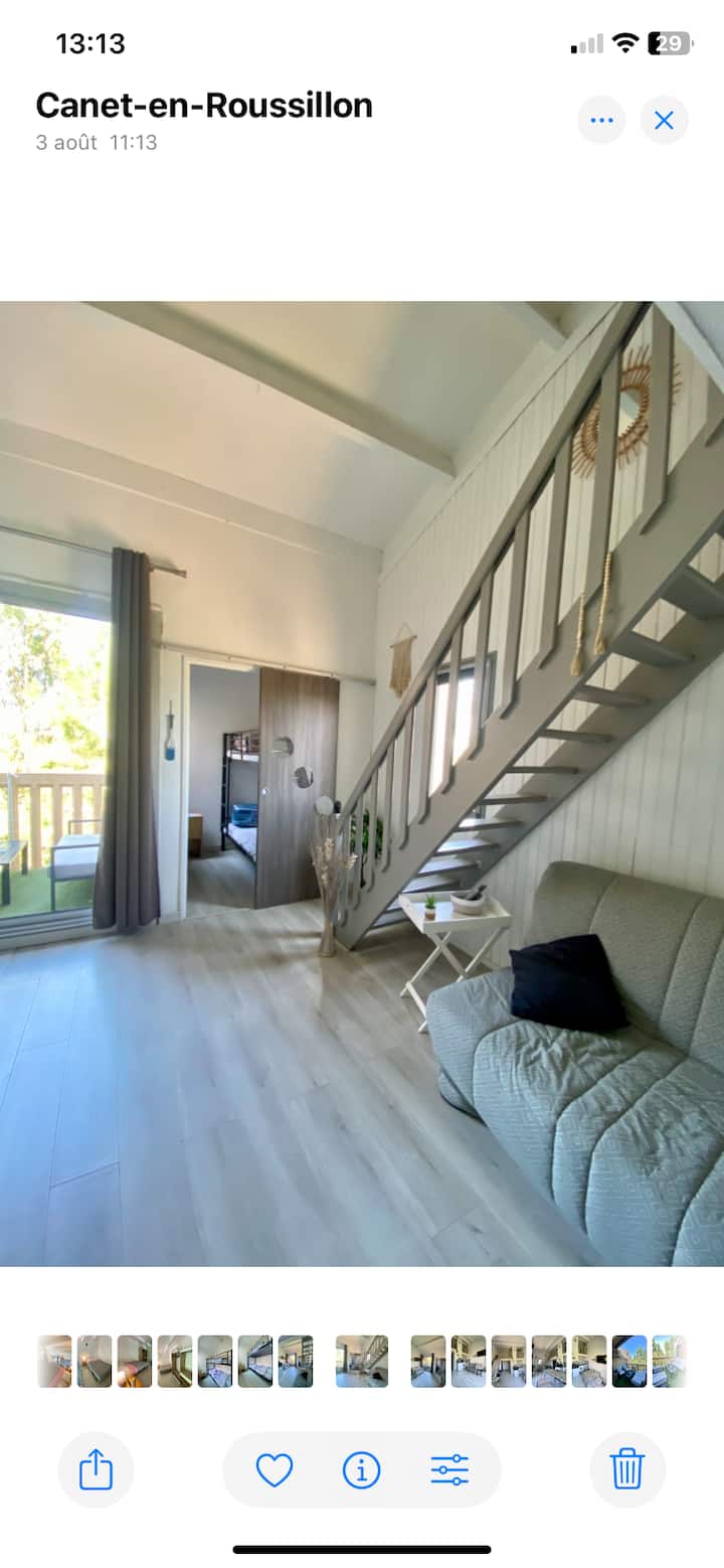Appartement Duplex En Résidence Avec Piscine - Canet-en-Roussillon