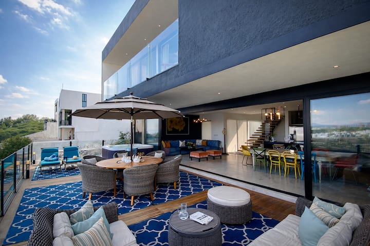 Vista Increíble + Jacuzzi Privado | Bbq | Wifi - Querétaro