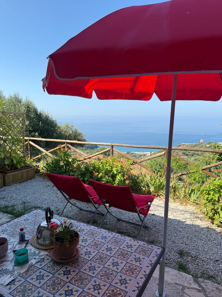 La Terrazza-geranio: New, Amazing Sea View, Max 4 - Camerota